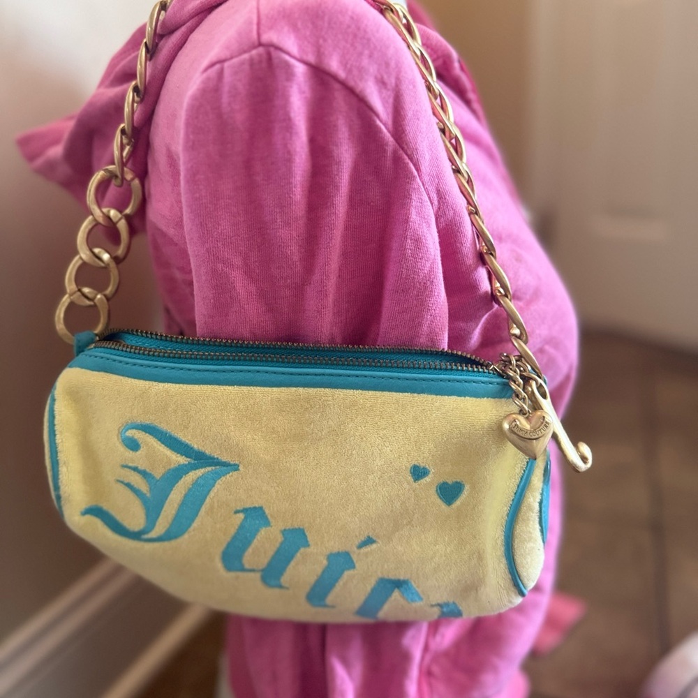 Vintage Juicy Couture Y2k 2000s Terry Cloth Yellow An… - Gem
